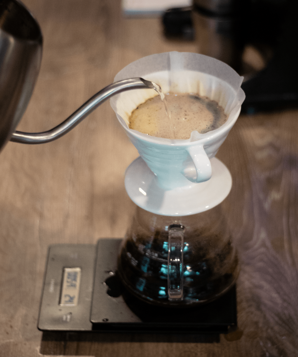 Cold blooming in the preparation of filter coffee :: Green Plantation