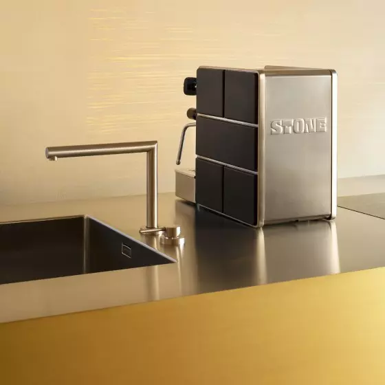 Stone Espresso Mine Black lever coffee machine